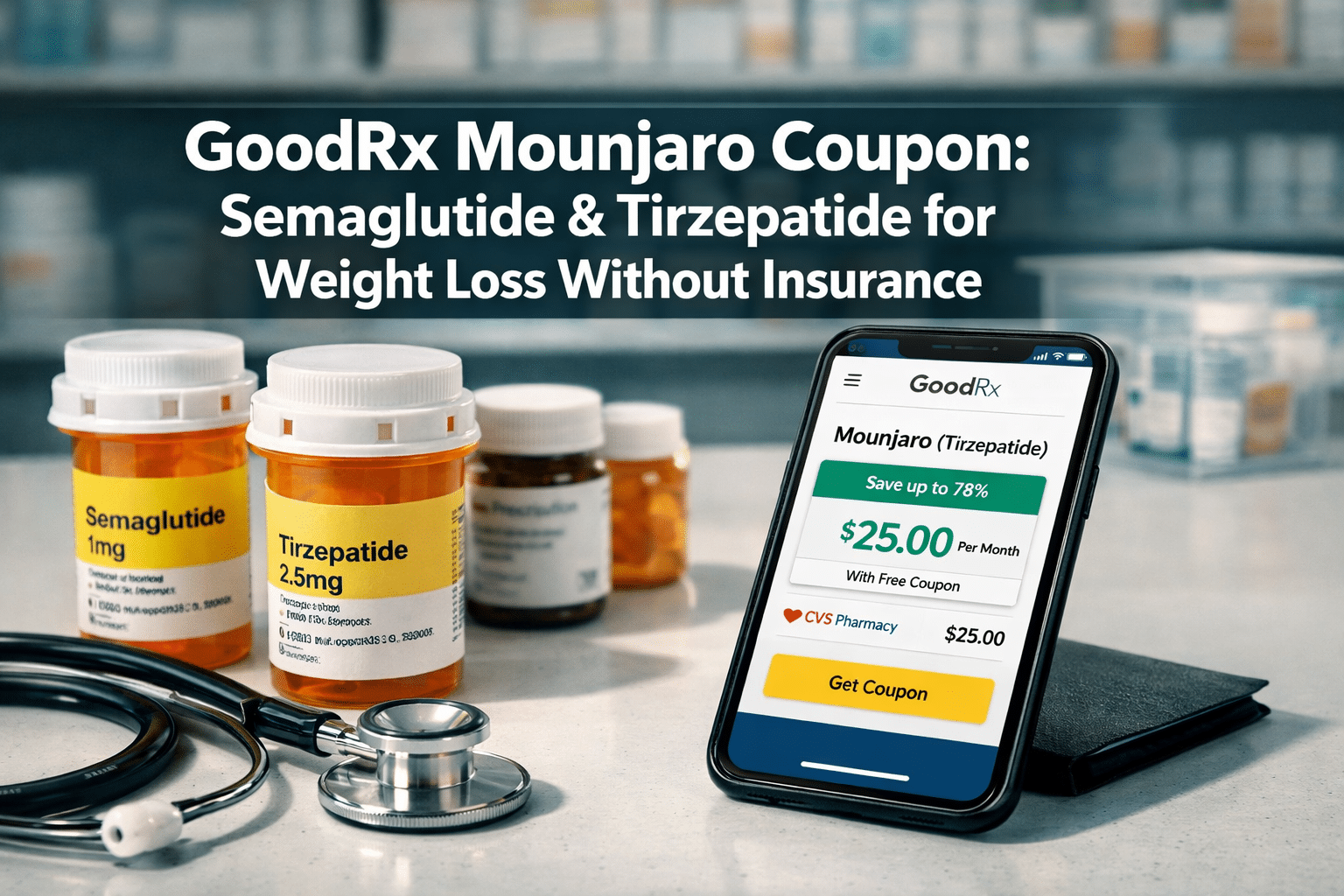 GoodRx Mounjaro Coupon: Save On Tirzepatide Without Insurance