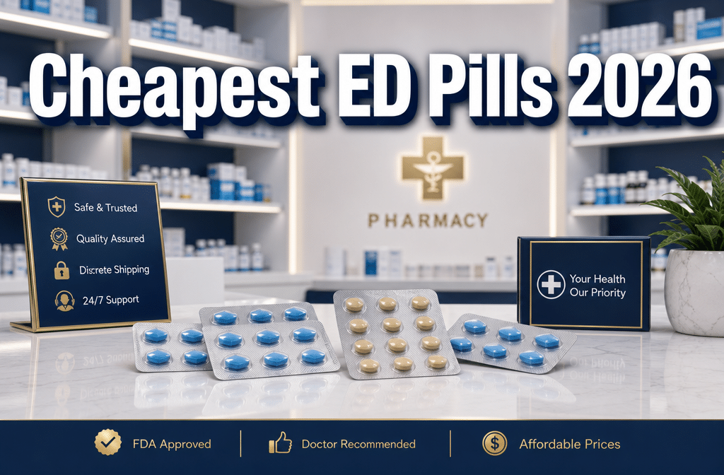 Cheapest ED Pills 2026: Generic Options, Prices & Where To Buy